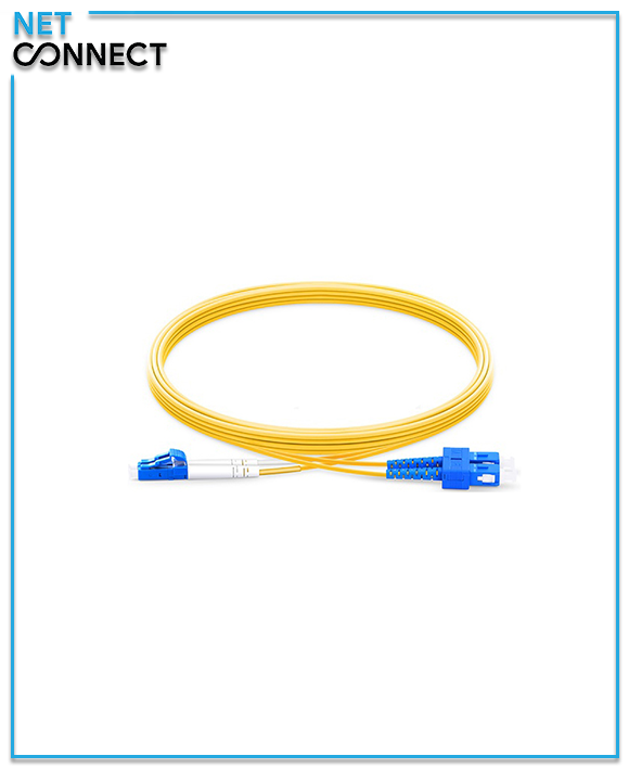SC/UPC-LC/UPC SINGLE MODE DUPLEX PATCH CORD, 1M – Netconnect